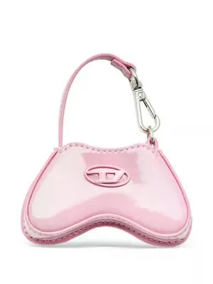 DIESEL® Oval D Logo Bag Charm - Pink