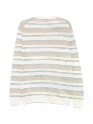 GRAN SASSO Striped Crew Neck Sweater