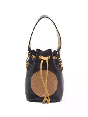 Fendi Mon Tresor Leather Bucket Bag - Black