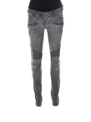 Balmain Pin-tucked Knee Detail Jeans