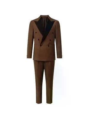FRANZESE COLLECTION Double-breasted Suit - Brown