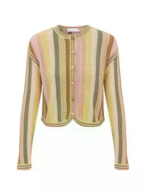 ZIMMERMANN ZIMMERMANN Indra Stripe Crochet Cardigan