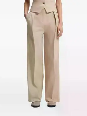 Hugo Pinstripe Pattern Pleated Trousers
