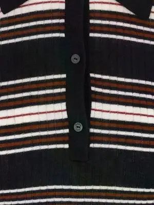 Max Mara Striped Ribbed Sweater - Blue