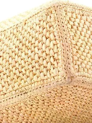 Loewe A4 Raffia And Leather North South Tote Bag - Brown