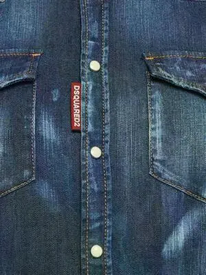 Dsquared2 Distressed Denim Shirt