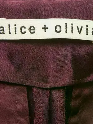 Alice + Olivia Satin Wide-leg Trousers