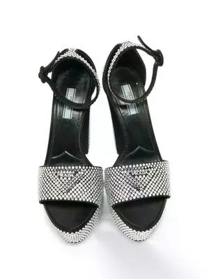 Prada Embellished Platform Sandals