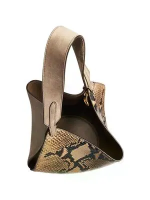 Khaite Mini Lotus Tote - Brown