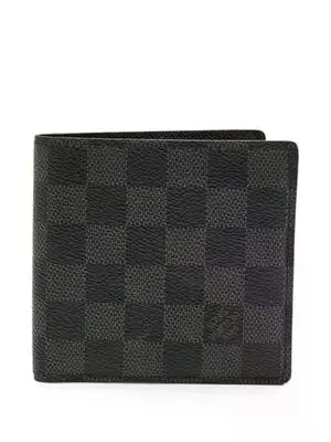 LOUIS VUITTON 2009 Marco Damier Graphite Wallet - Black