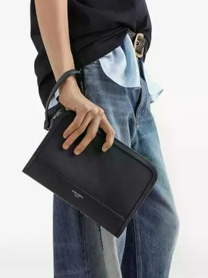 Dolce & Gabbana Calfskin Atene Clutch Bag - Blue