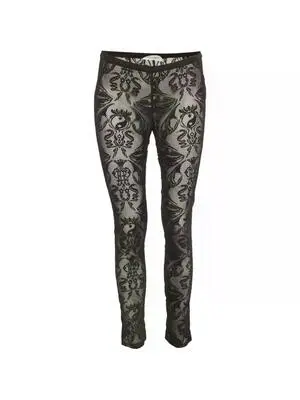 Emilio Pucci Lace Straight-leg Trousers - Black