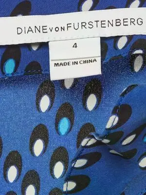 Diane Von Furstenberg Printed Short-sleeve Blouse