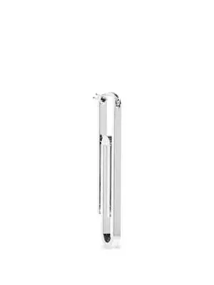 Off-White Paperclip-shaped Single Earrings - Silver