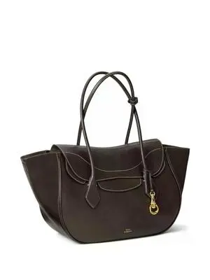Polo Ralph Lauren Contrast-stitch Leather Tote Bag