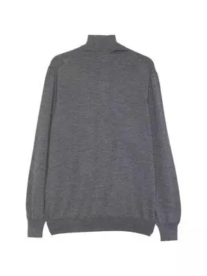 GRAN SASSO Zip-up Wool Cardigan