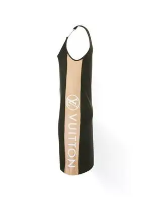 LOUIS VUITTON Monogram Sleeveless Midi Dress