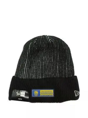 New Era Golden State Warriors Logo-patch Beanie Hat - Black