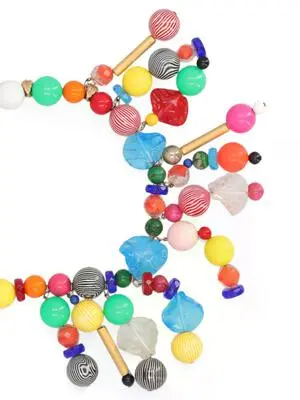Vintage Beaded Charm Necklace