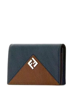 Fendi Lui Ff Logo Leather Card Holder