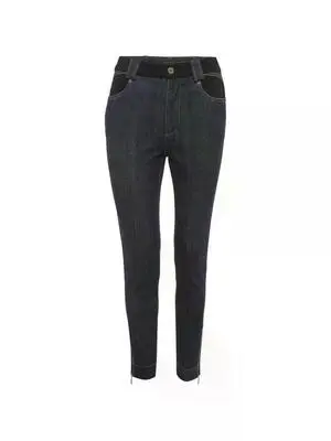 LOUIS VUITTON Slim Cut Jeans With Zip Detail - Blue