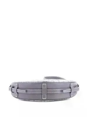 Goyard Hirondelle Coated Canvas And Leather Shoulder Bag - Grey