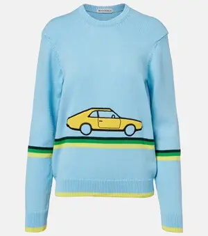 JW Anderson Embroidered Cotton Sweater