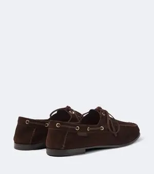 TOM FORD Theo Suede Boat Shoes - Brown