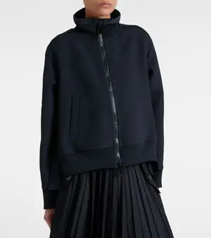 Sacai Paneled Zip-up Sweatshirt