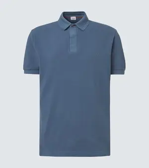TOD'S Cotton Pique Polo Shirt - Blue