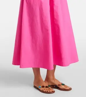 Velvet By Graham & Spencer Romilly Cotton-blend Midi Dress