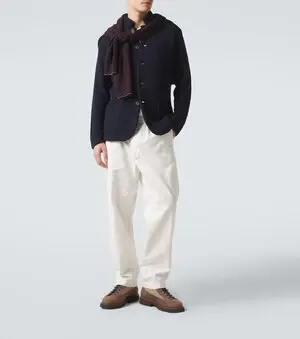Eleventy Wool And Cashmere-blend Cardigan
