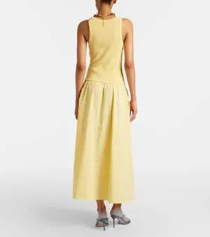 Velvet By Graham & Spencer Romilly Cotton-blend Midi Dress