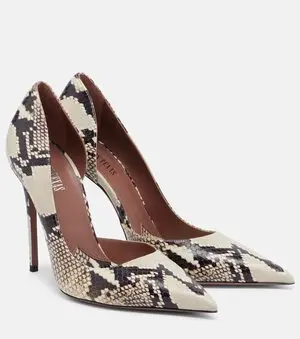 Paris Texas Vera Snake-effect Leather Pumps - Multicoloured