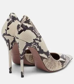 Paris Texas Vera Snake-effect Leather Pumps - Multicoloured