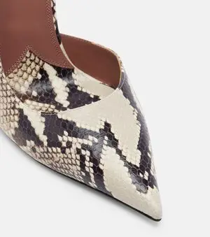 Paris Texas Vera Snake-effect Leather Pumps - Multicoloured
