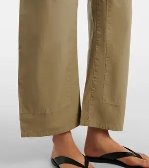 LESET Kyoto Cotton Wide-leg Trousers