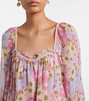 Valentino Garavani Floral Silk Georgette Blouse