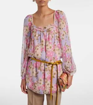 Valentino Garavani Floral Silk Georgette Blouse