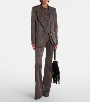 Etro Paisley Flared Trousers