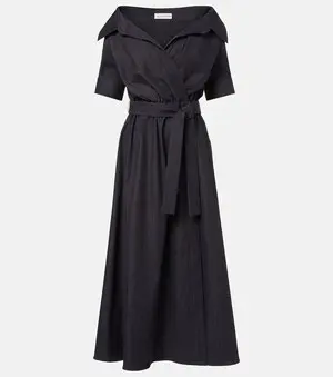 Altuzarra Lydia Wrapped Denim Midi Dress - Blue