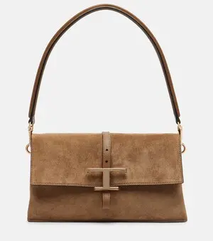 TOD'S Small Suede Shoulder Bag