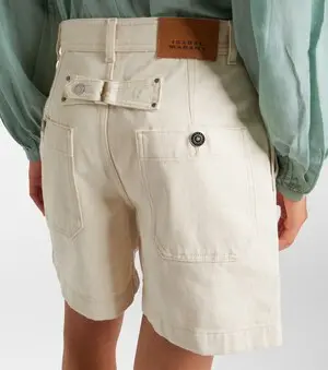MARANT ETOILE Cotton Shorts With Patch Pockets