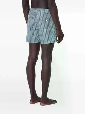Moncler Stripe-pattern Drawstring Swim Shorts