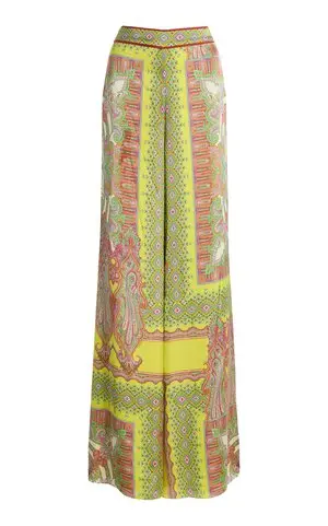 Alexis Triest Twill Wide-leg Pants - Yellow