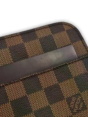 LOUIS VUITTON Damier Ebene Saint Louis Clutch Bag - Brown