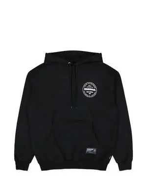 NEIGHBORHOOD Logo Print Drawstring Hoodie - Black