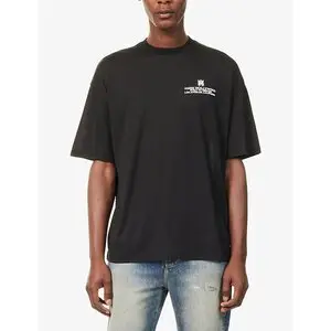 Amiri Built On Dreams Oversized Cotton-jersey T-shirt - Black
