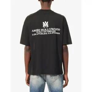 Amiri Built On Dreams Oversized Cotton-jersey T-shirt - Black