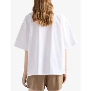 Prada Embroidered Cotton Poplin Shirt